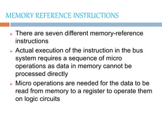 Memory reference | PPTX | Programming Languages | Computing