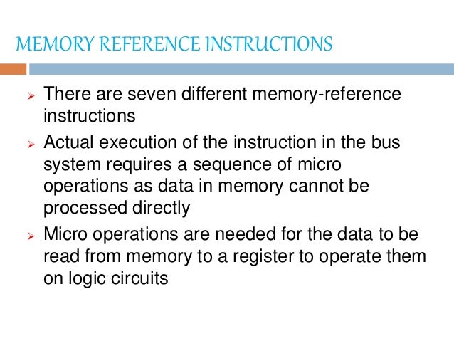 Memory reference