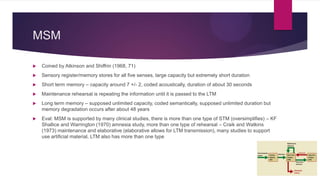 AQA Psychology A Level Revision Cards - Memory Topic | PPTX