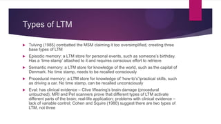 AQA Psychology A Level Revision Cards - Memory Topic | PPTX