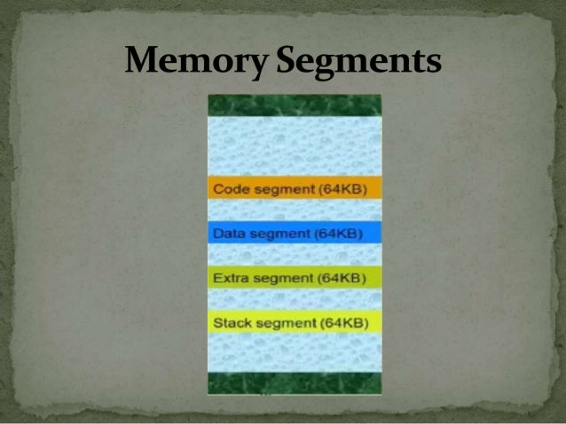 Memory segmentations
