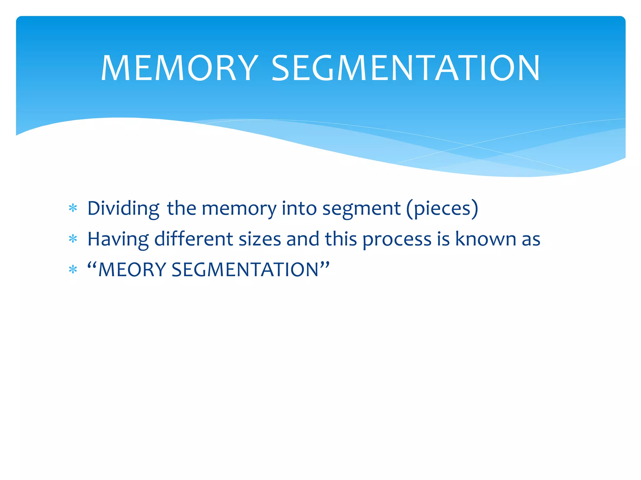 Memory sementation sem | PPTX