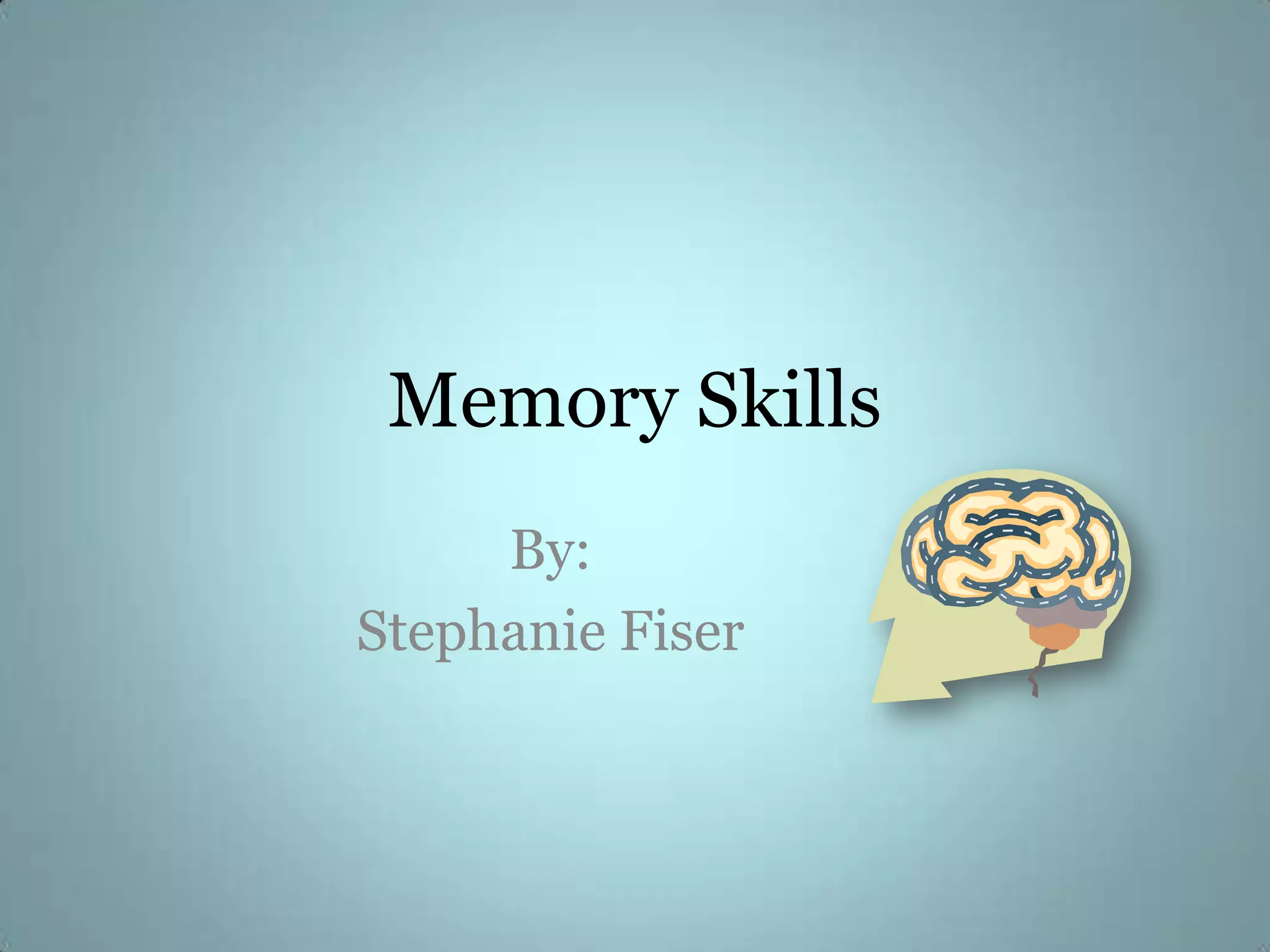 Memory Skills 1 | PPTX