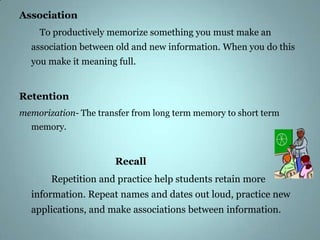 Memory Skills 1 | PPTX