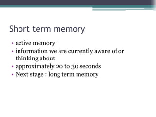 Memory skills | PPTX