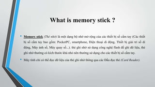 Memory stick SDXC | PPTX