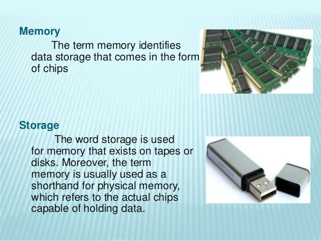 Memory & storage devices