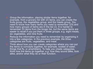 Memory Strategies to Help Students Remember What They See and Hear in ...