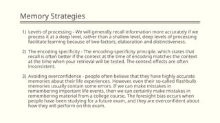 Effective Memory Strategies for Better Recall | PPTX