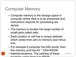 Memory system | PPTX