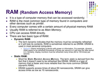 Memory System | PPT