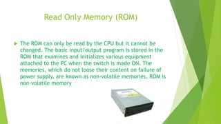 Memory system of a compture | PPTX