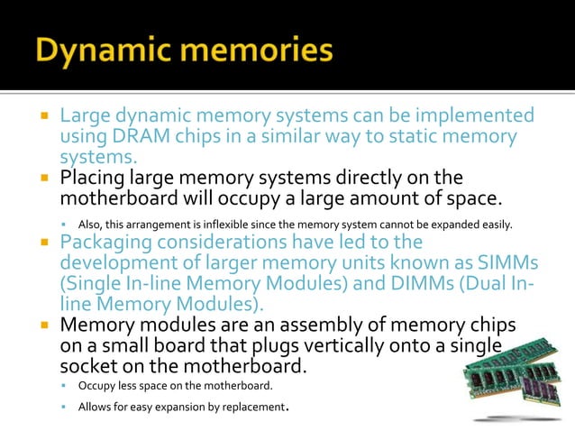 memory systems-module 3 presentation ppt | PPT