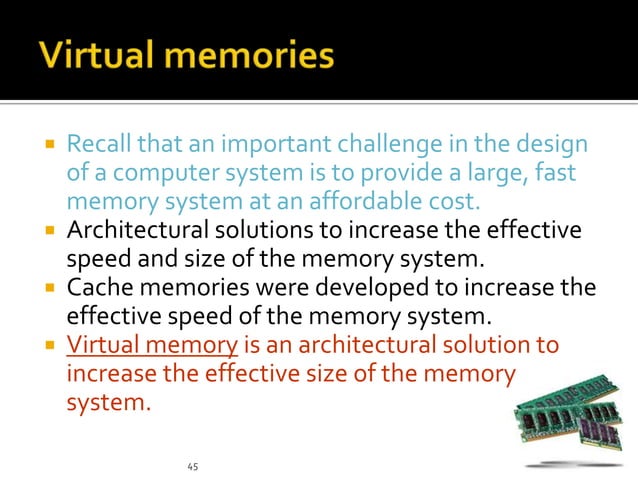 memory systems-module 3 presentation ppt | PPT