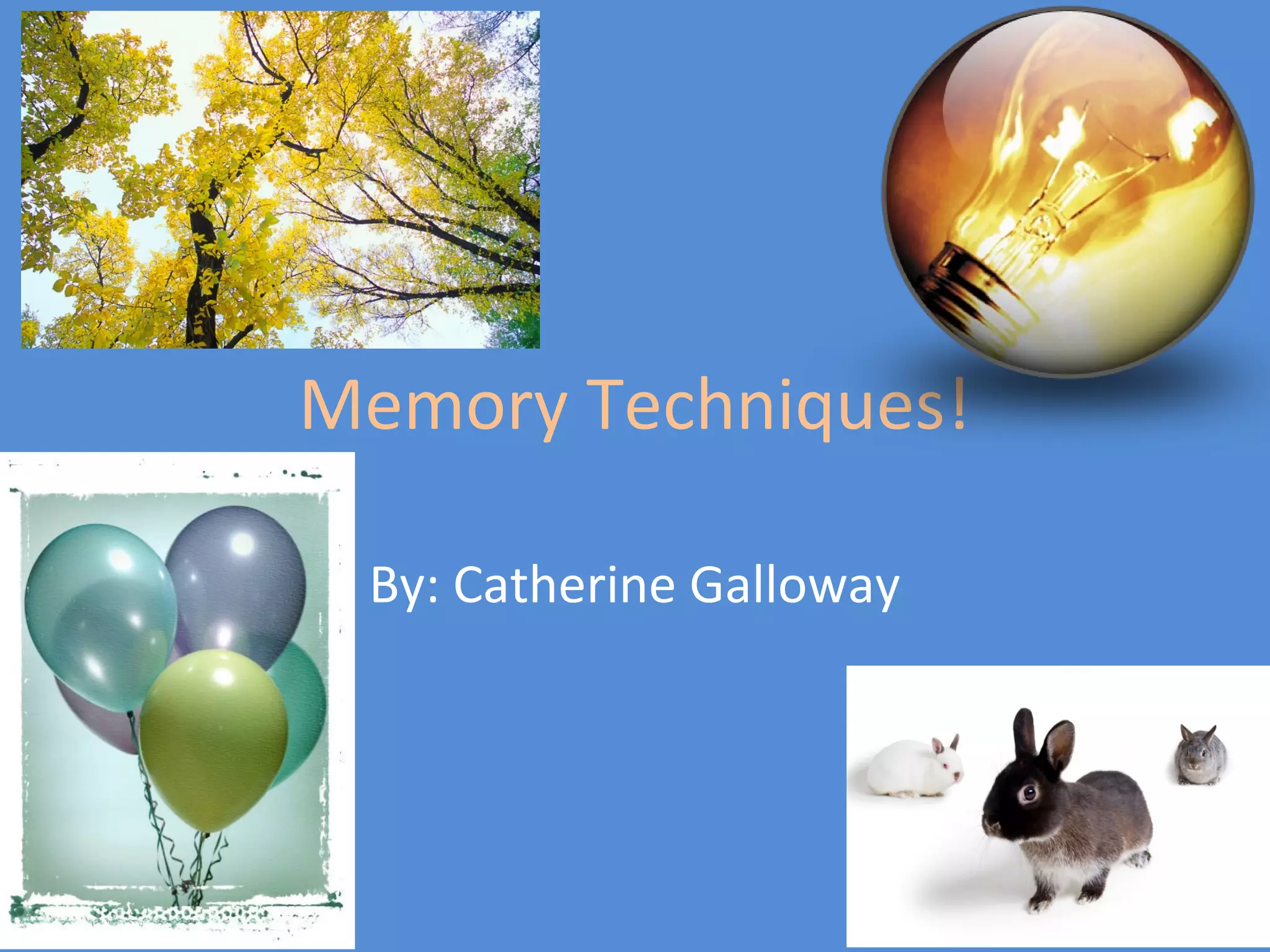 Memory techniques! | PPT