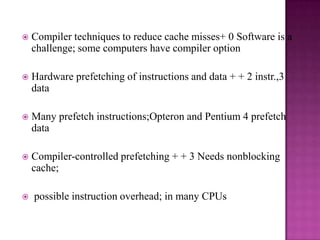 Memory technology and optimization in Advance Computer Architechture | PPTX