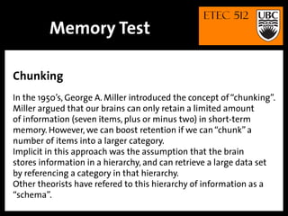 Memory Test | PDF