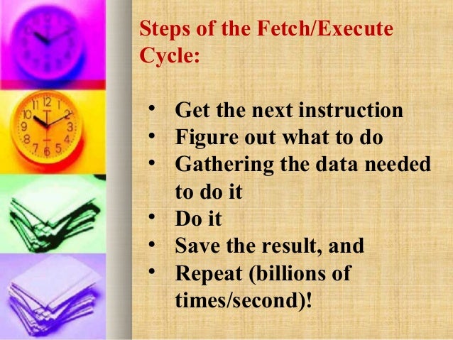 Memory & the fetch decode-execute cycle Memory & the fetch decode-execute cycle