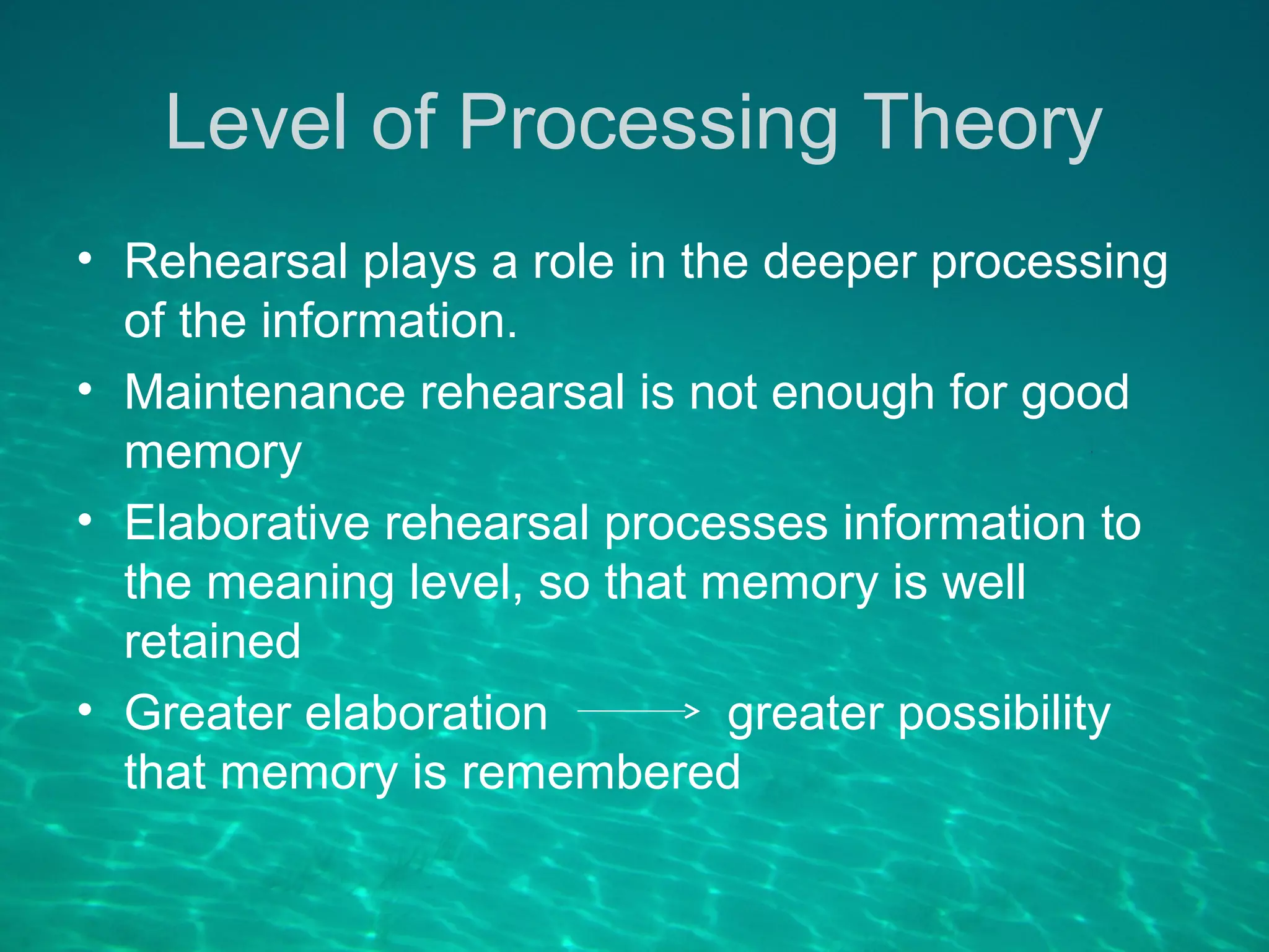 Memory theories | PPT
