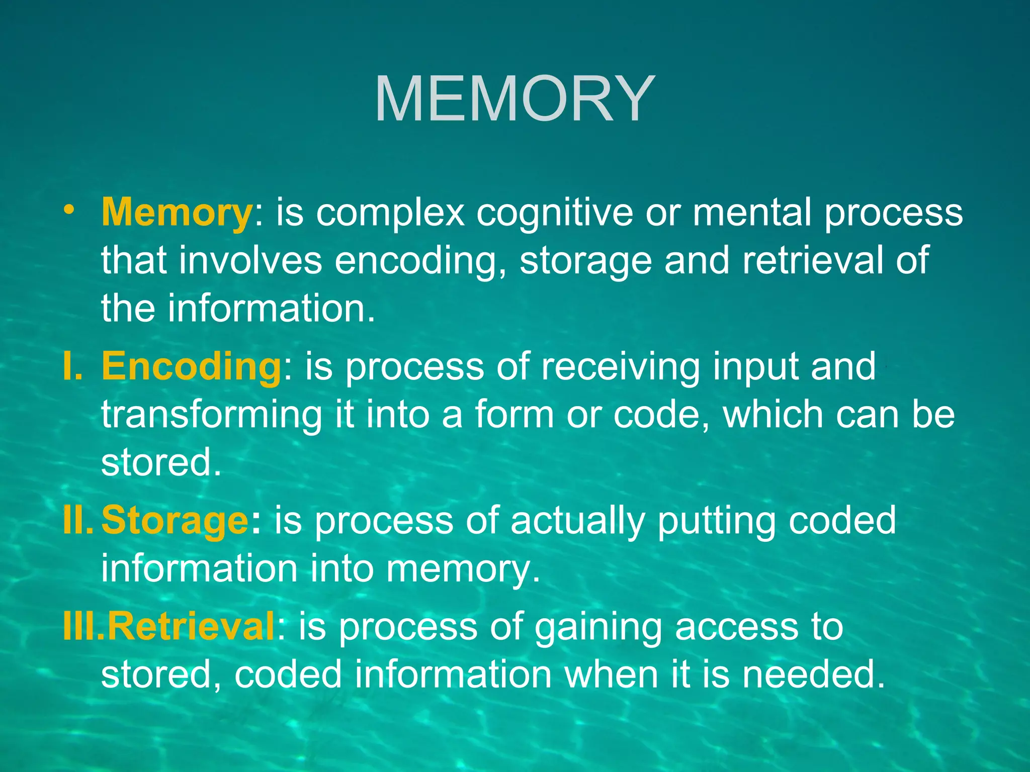 Memory theories | PPT