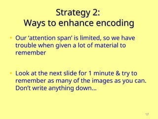 Memory training and some of its basic concepts | PPT