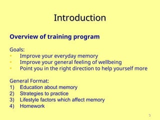 Memory training and some of its basic concepts | PPT