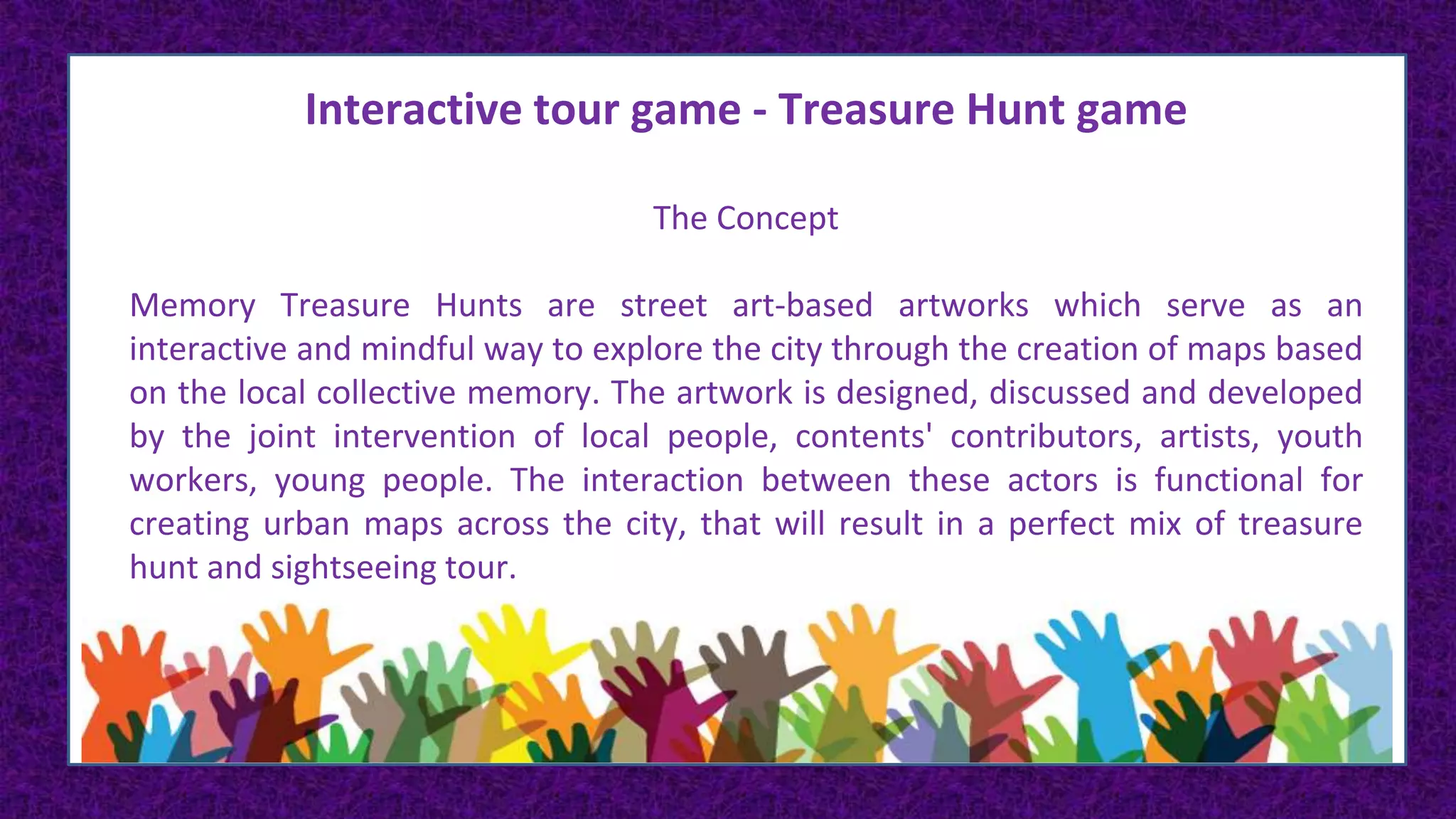 Memory treasure hunt - Memory Project | PPT