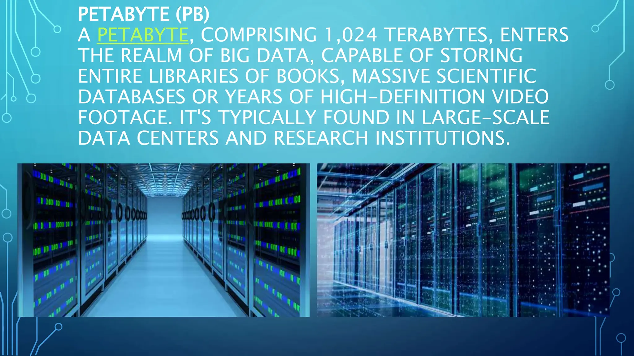 unit of memory measurement Bit, Byte,KB,MB,GB,TB,PB | PPTX