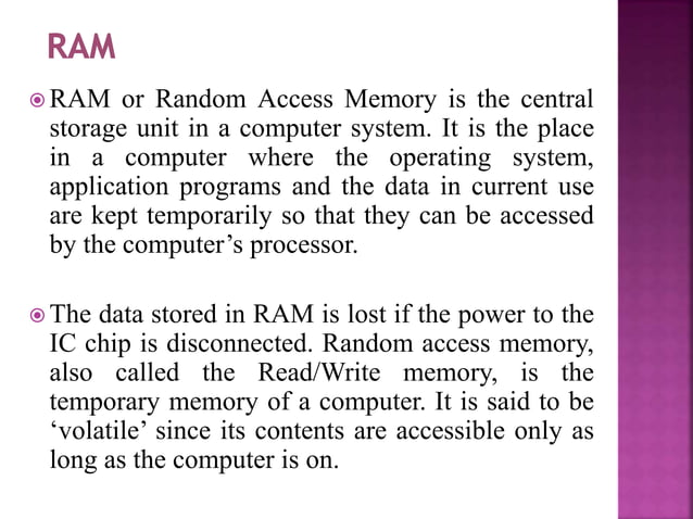 Memory units | PPTX