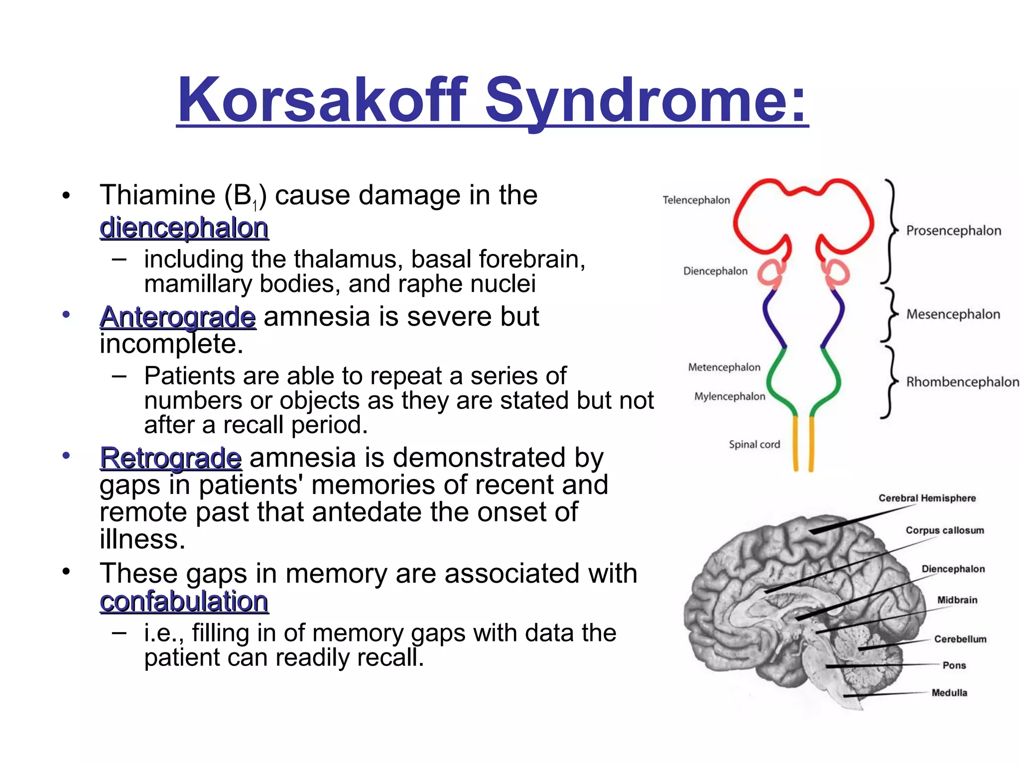 Disorders of Memory (2007) | PPT