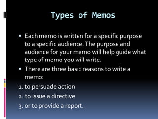 Memos | PPTX