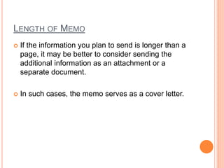 Memo | PPTX