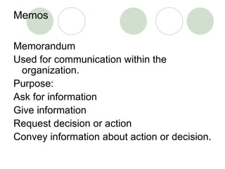 Memos and emails | PPT