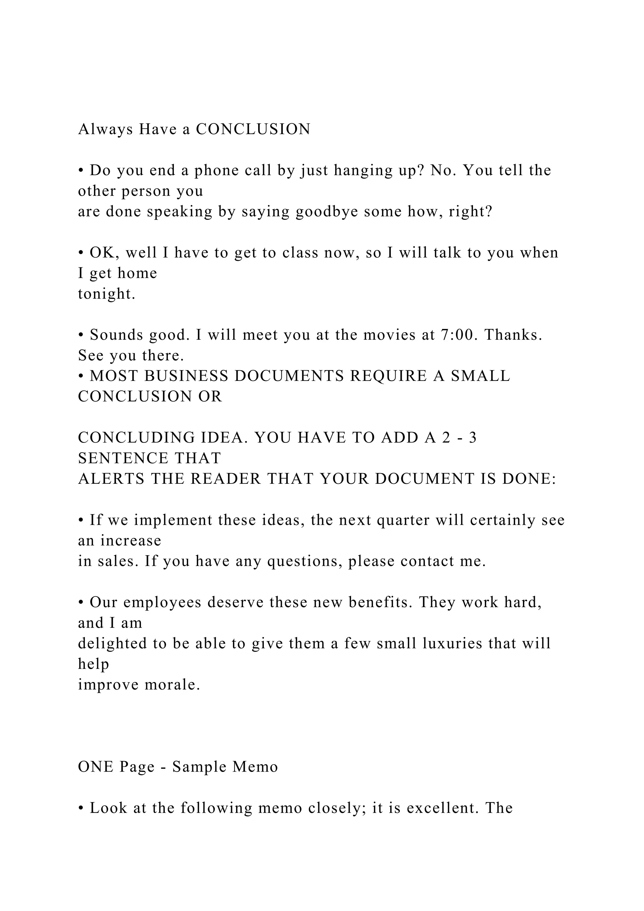 Memos are still an important form of business communication!.docx