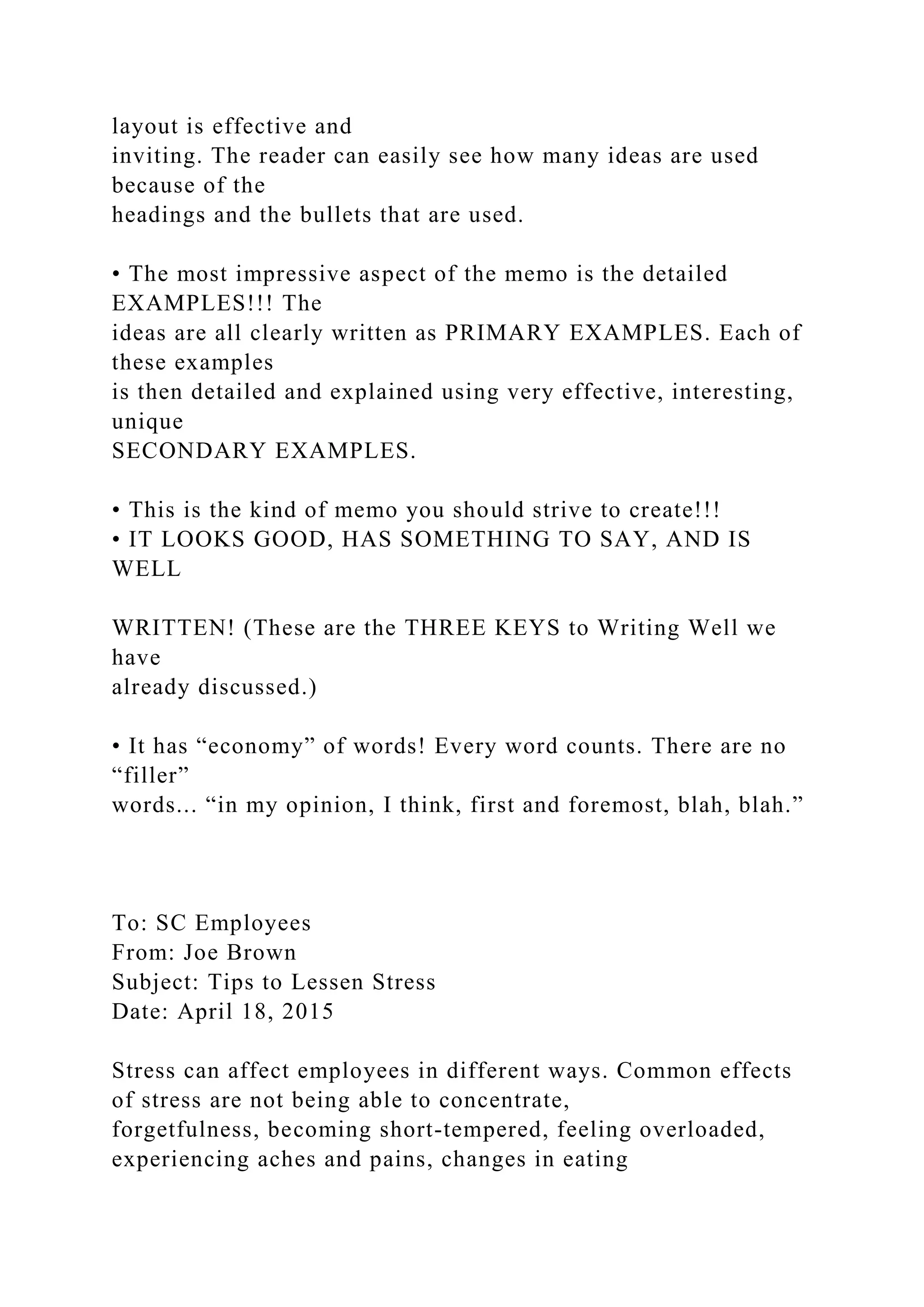 Memos are still an important form of business communication!.docx