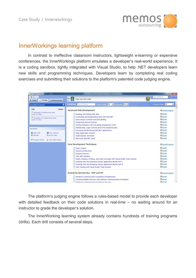 Memos case study Innerworkings | PDF
