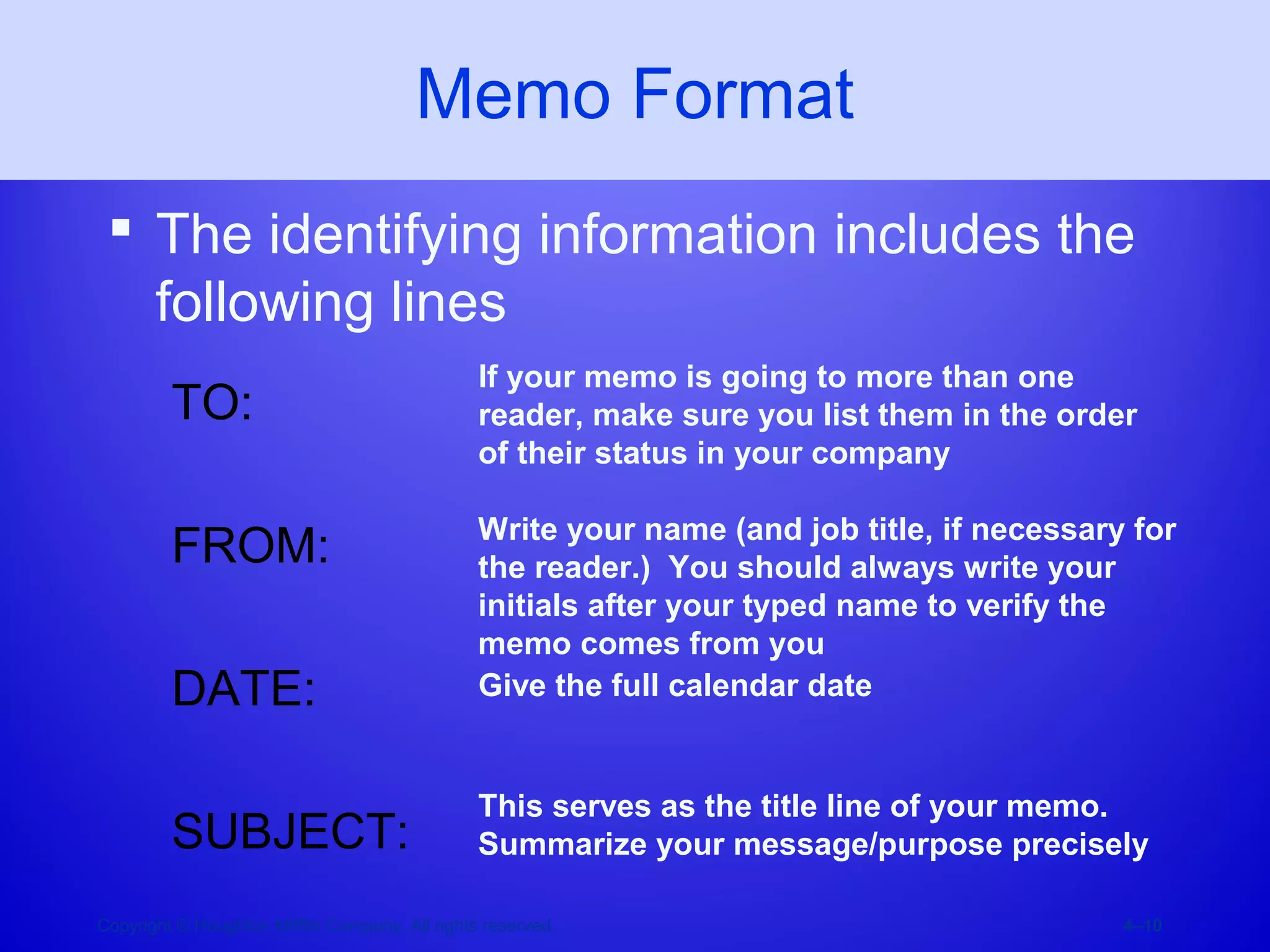 Memos, emails and text. ppt | PPT