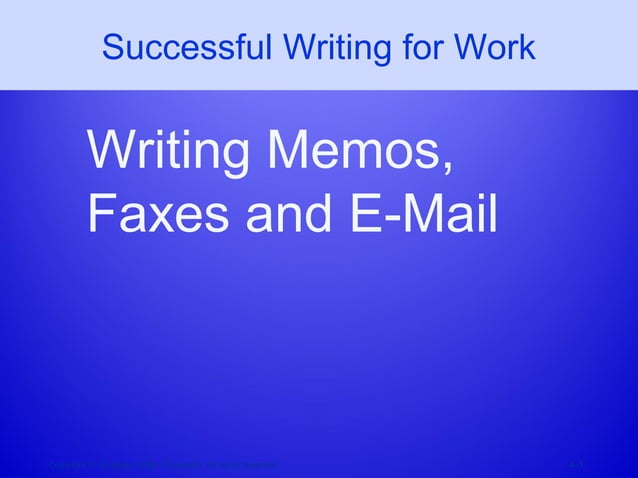 Memos, emails and text. ppt | PPT
