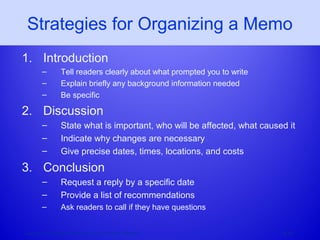 Memos, emails and text. ppt | PPT