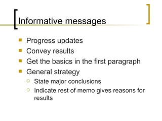 Memos, Letters and Email Correspondence | PPT