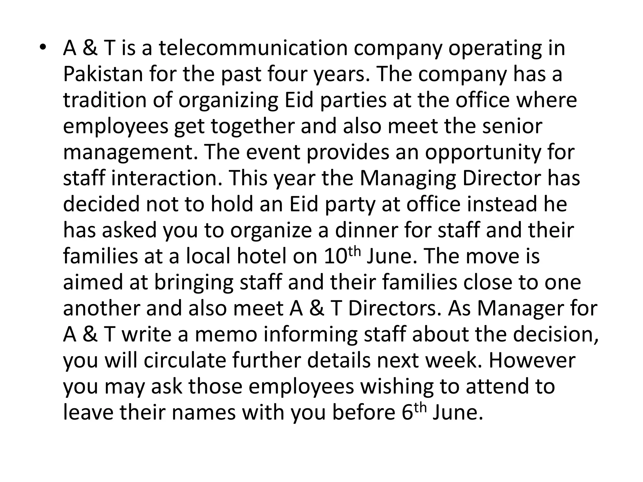 Memos practice | PPT