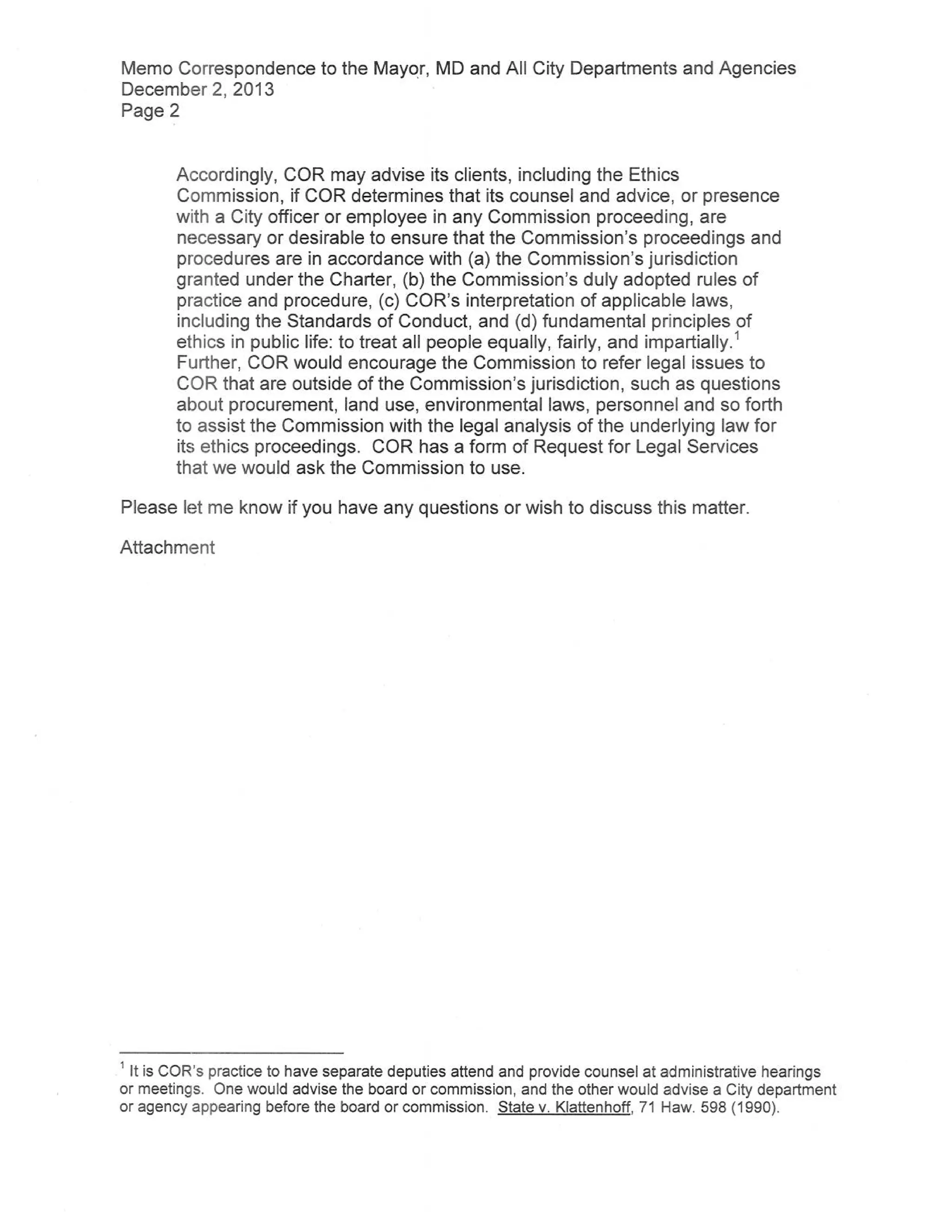 Memo to mayor re ethics and cor 12.2.13 (1) | PDF