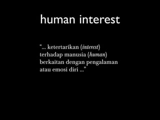 Memotret human interest | PPT