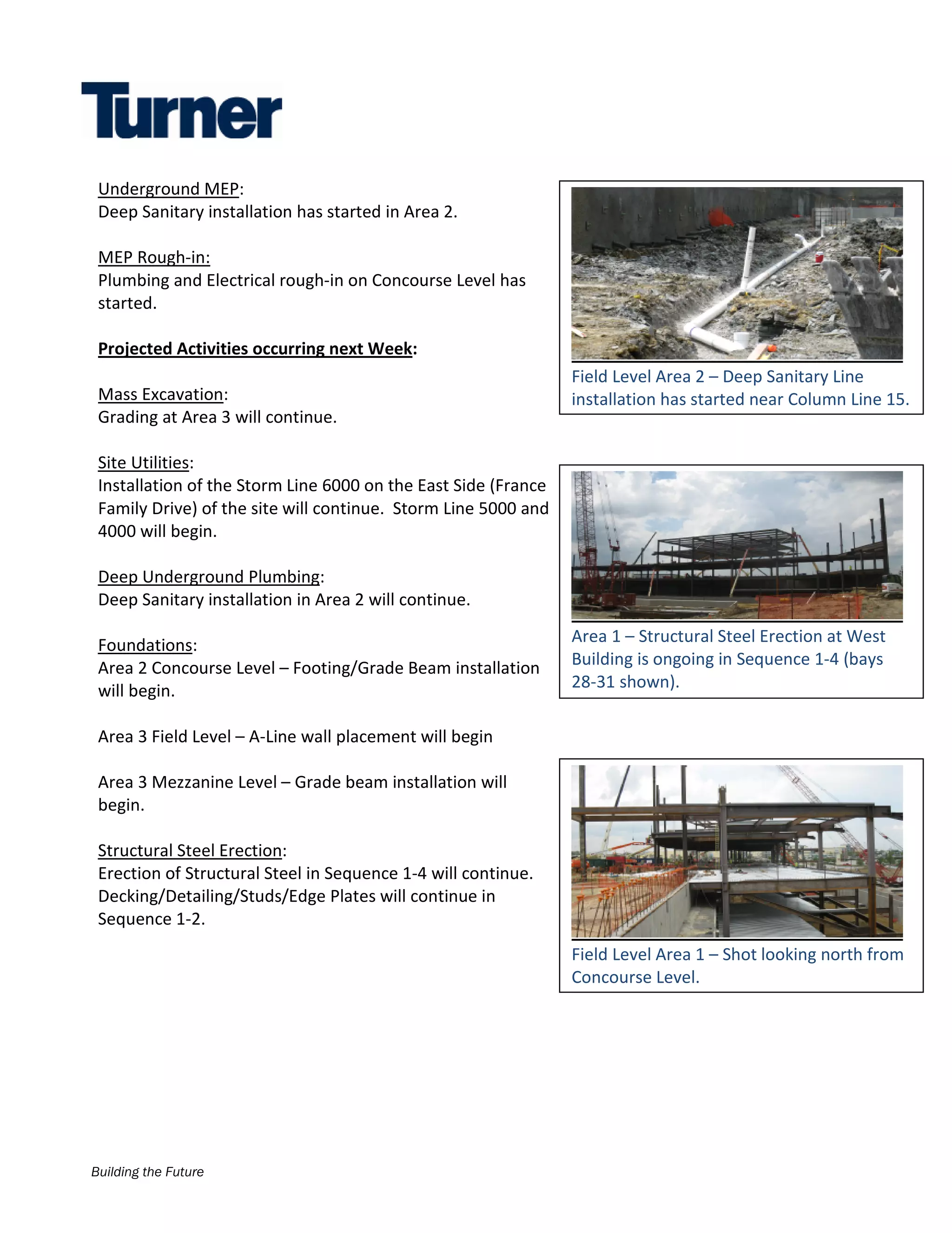 Weekly Construction Update 06-06-2010 | PDF