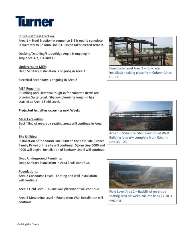 Weekly Construction Update 06-14-10 | PDF