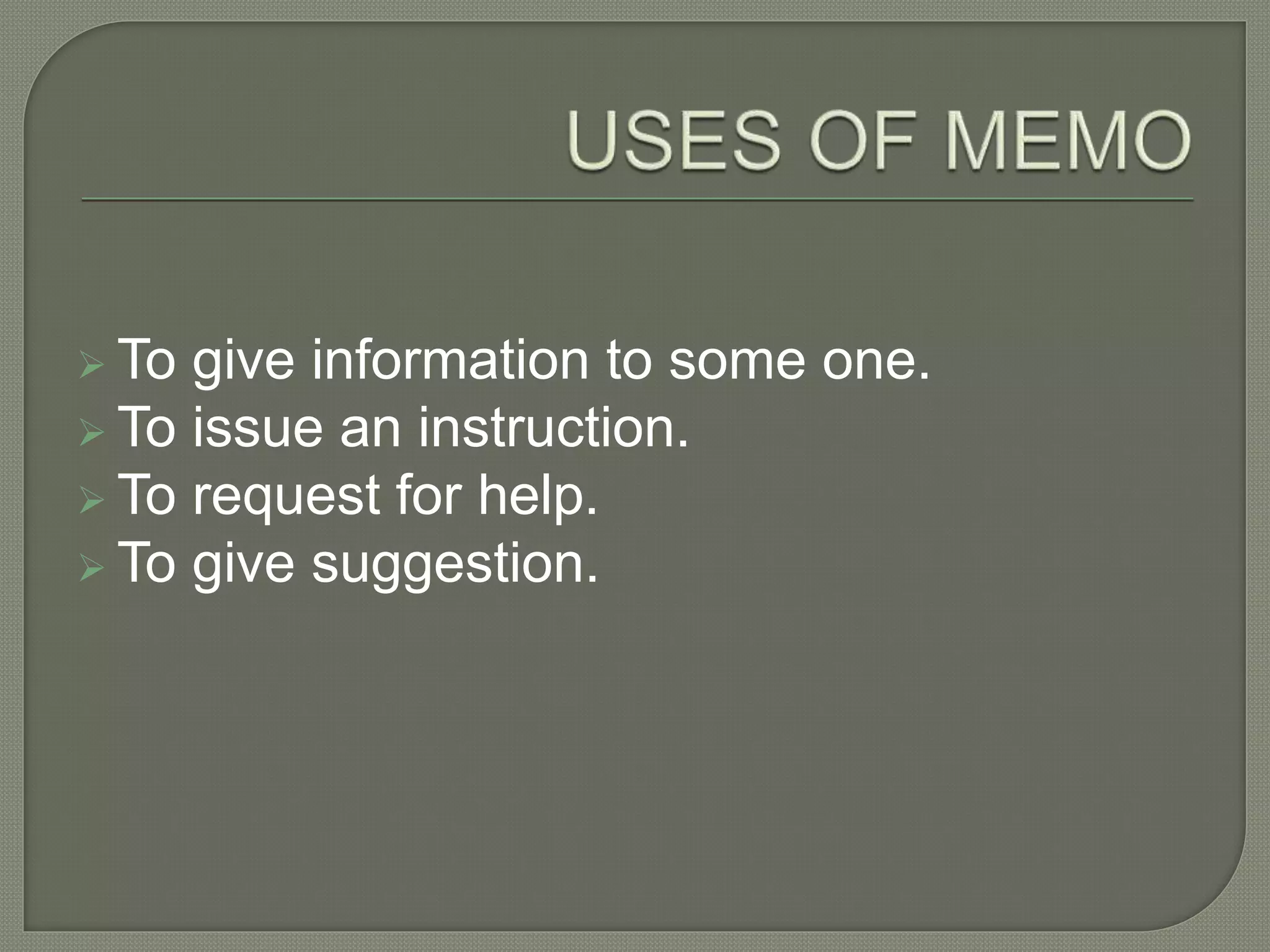 Memo writing | PPT