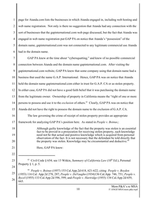 MEMORANDUM & POINTS OF AUTHORITIES | PDF
