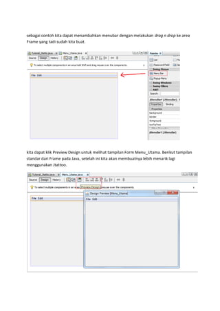 Mempercantik tampilan frame dengan JTattoo | PDF
