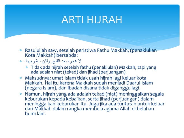 Memperingati Peristiwa Hijrah Nabi saw | PPT