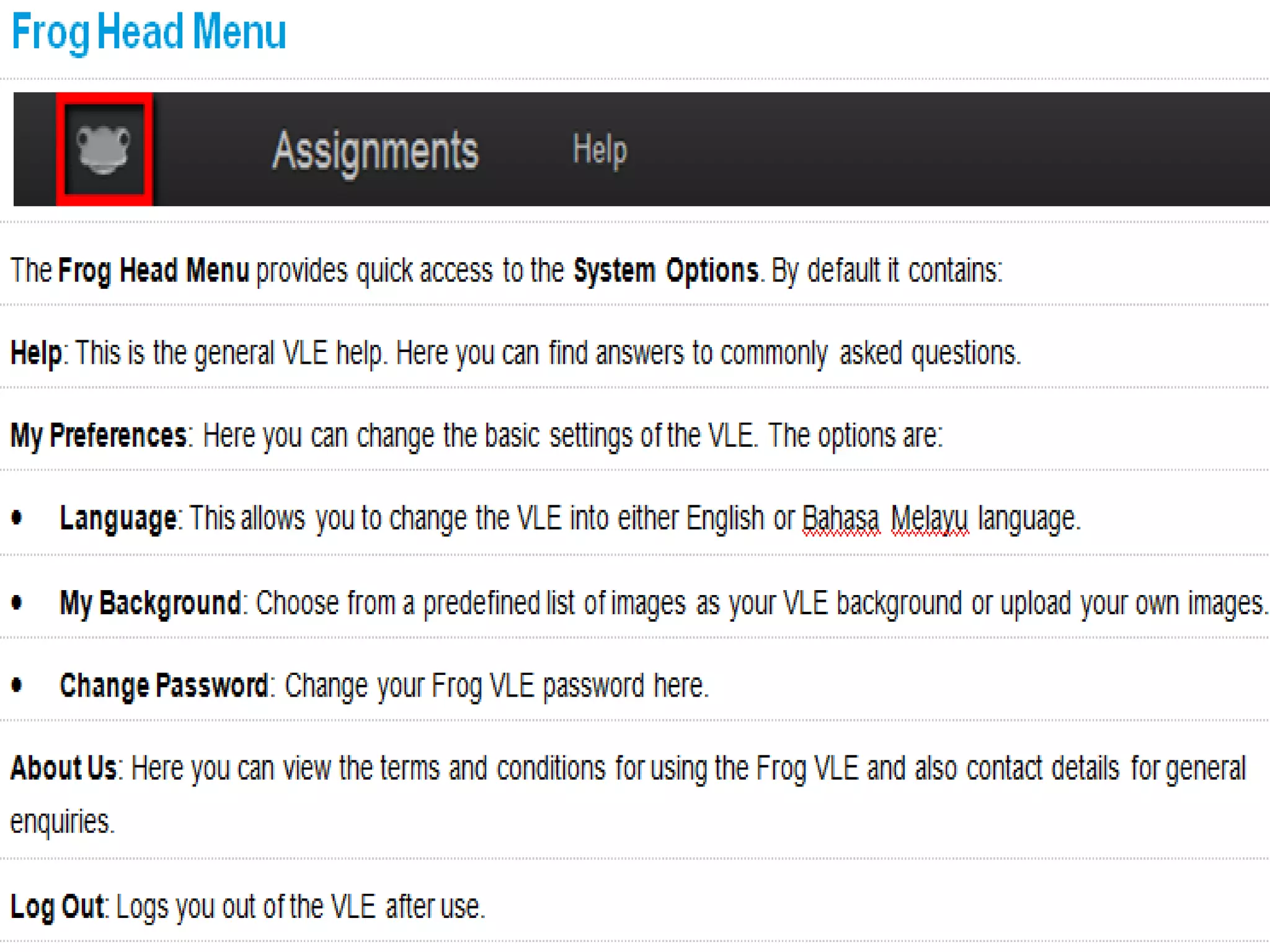 Memperkenalkan frog vle | PPT